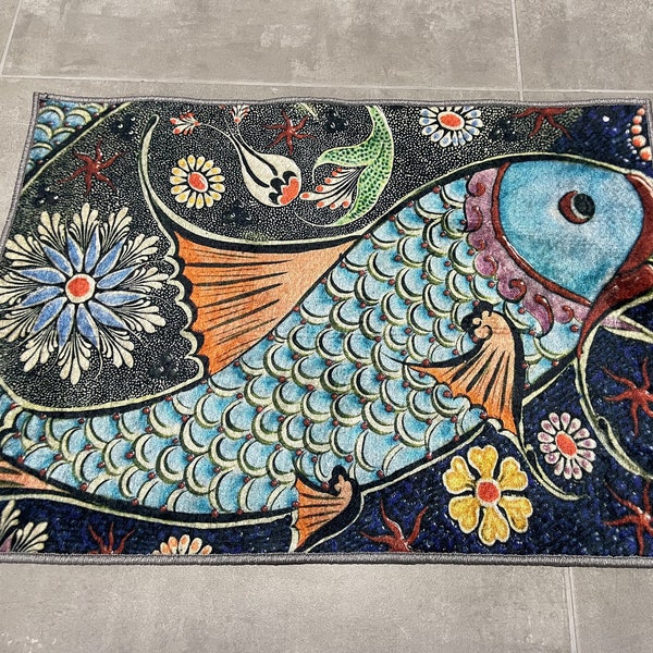 Fish Rug - Etsy