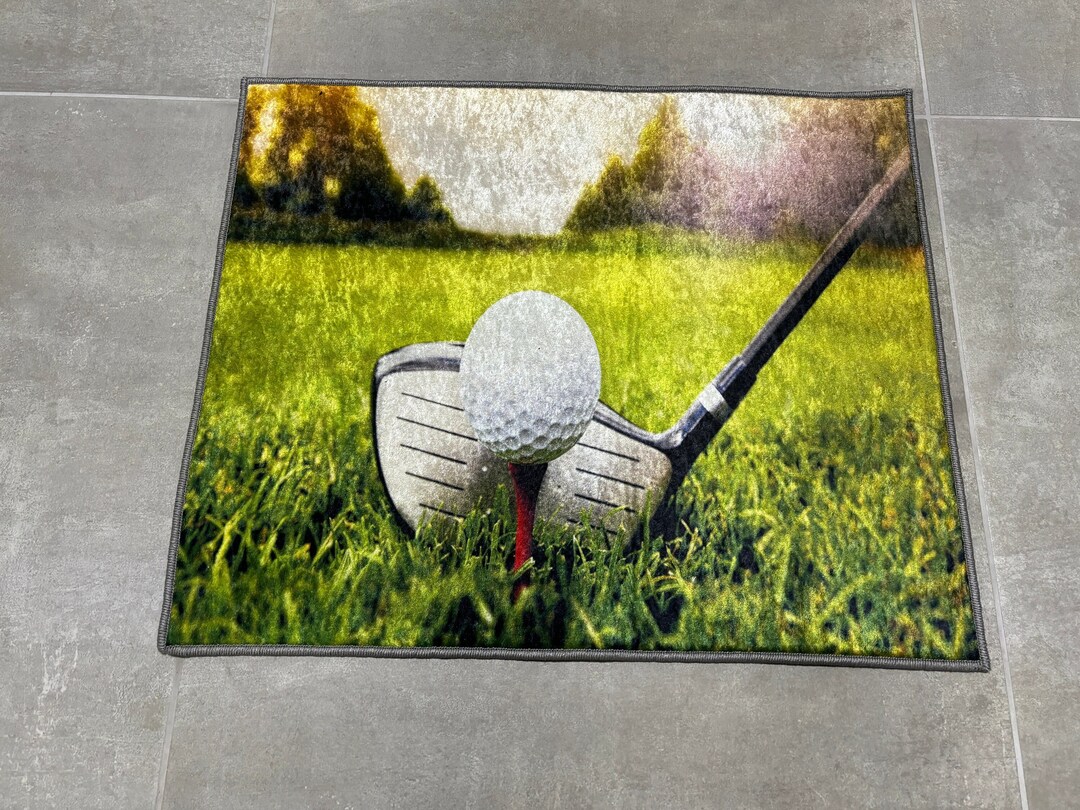 Large Rug, 3D Printed Rug, Pattern Rug, Anti-slip Carpet, Golfer Rugs ...