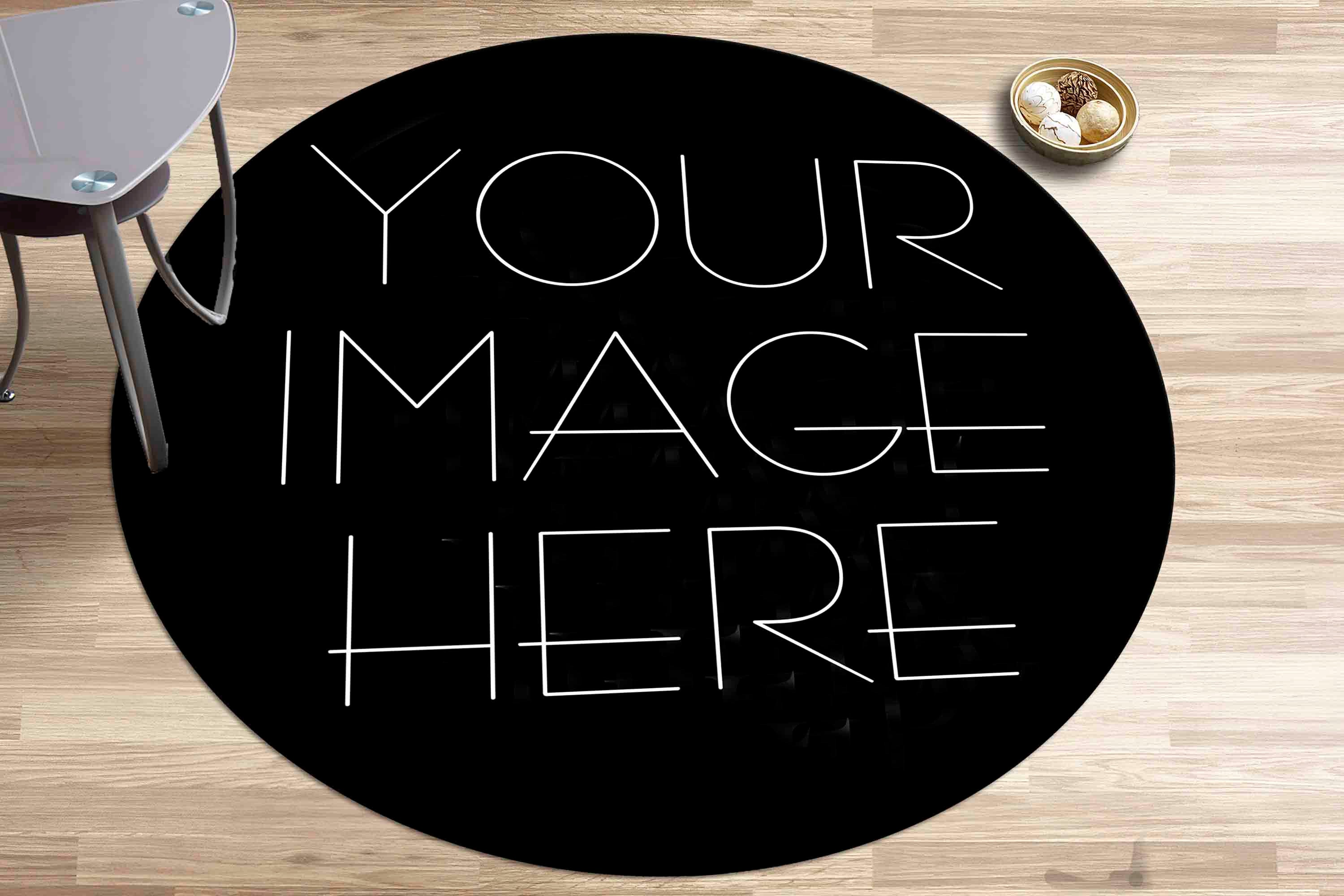 Your Image Here Rugs Personalized Rugs Round Rug Modern - Etsy Australia