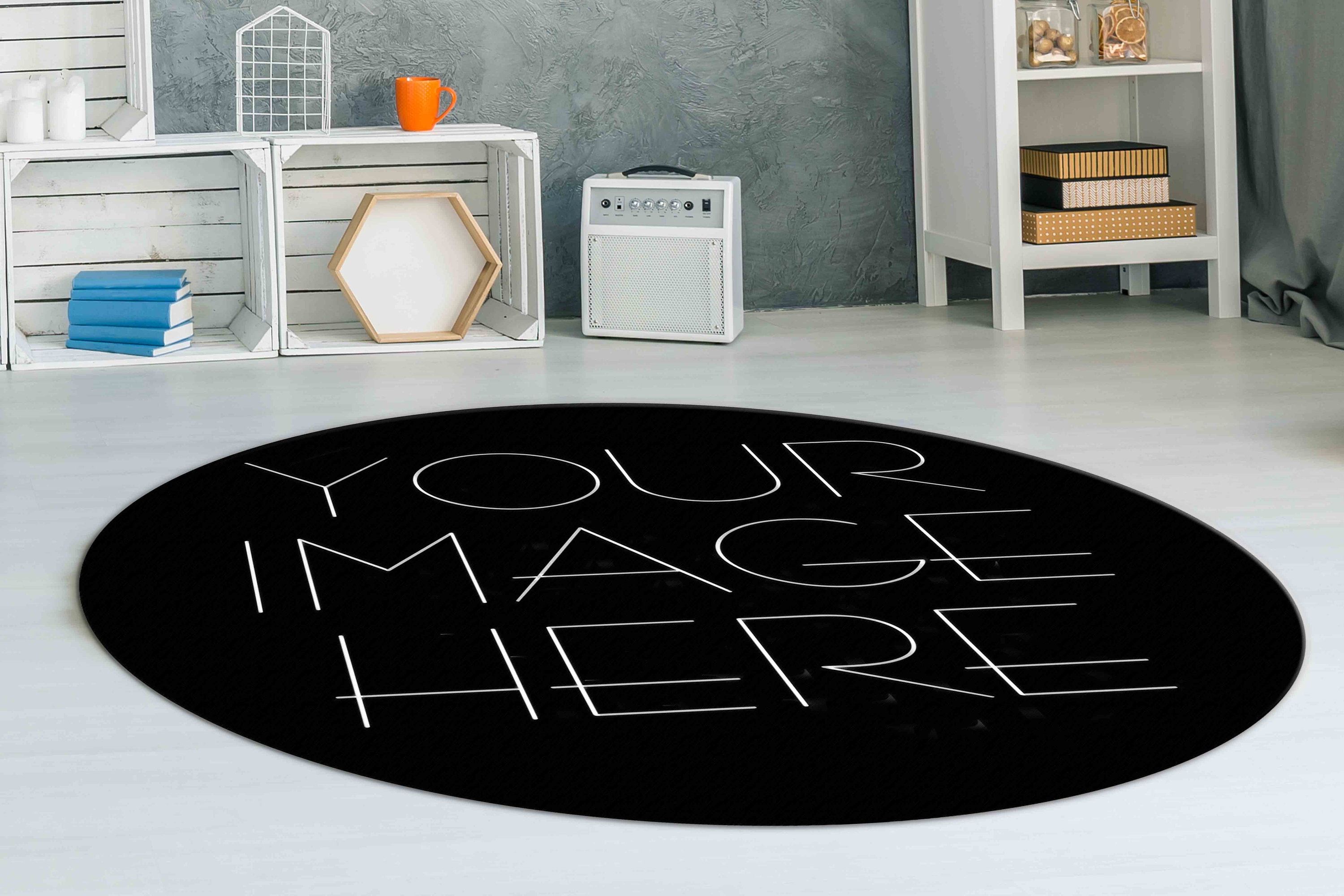 Your Image Here Rugs Personalized Rugs Round Rug Modern - Etsy Australia