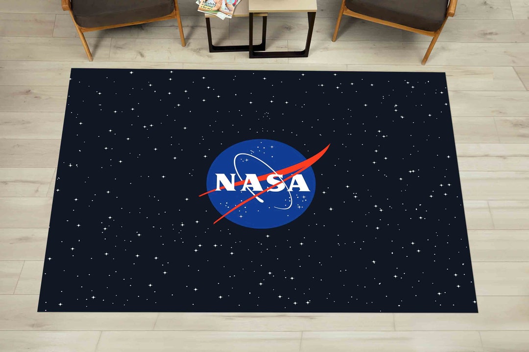 Nasa Rug, Starry Sky Rug, Planet Rugs, Modern Rug, Colorful Rug, Black ...