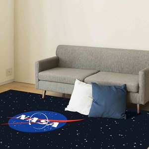 Nasa Rug, Starry Sky Rug, Planet Rugs, Modern Rug, Colorful Rug, Black ...