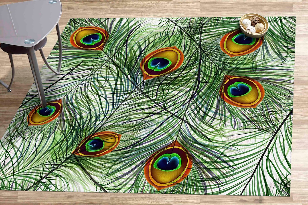 Peacock Feather Rugs, Feather Rug, Peacock Rugs, Modern Rug, Bridesmaid ...