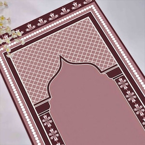 Pink Prayer Rug, Burgundy Prayer Rug, Spiritual Rug, Worship Rug ...