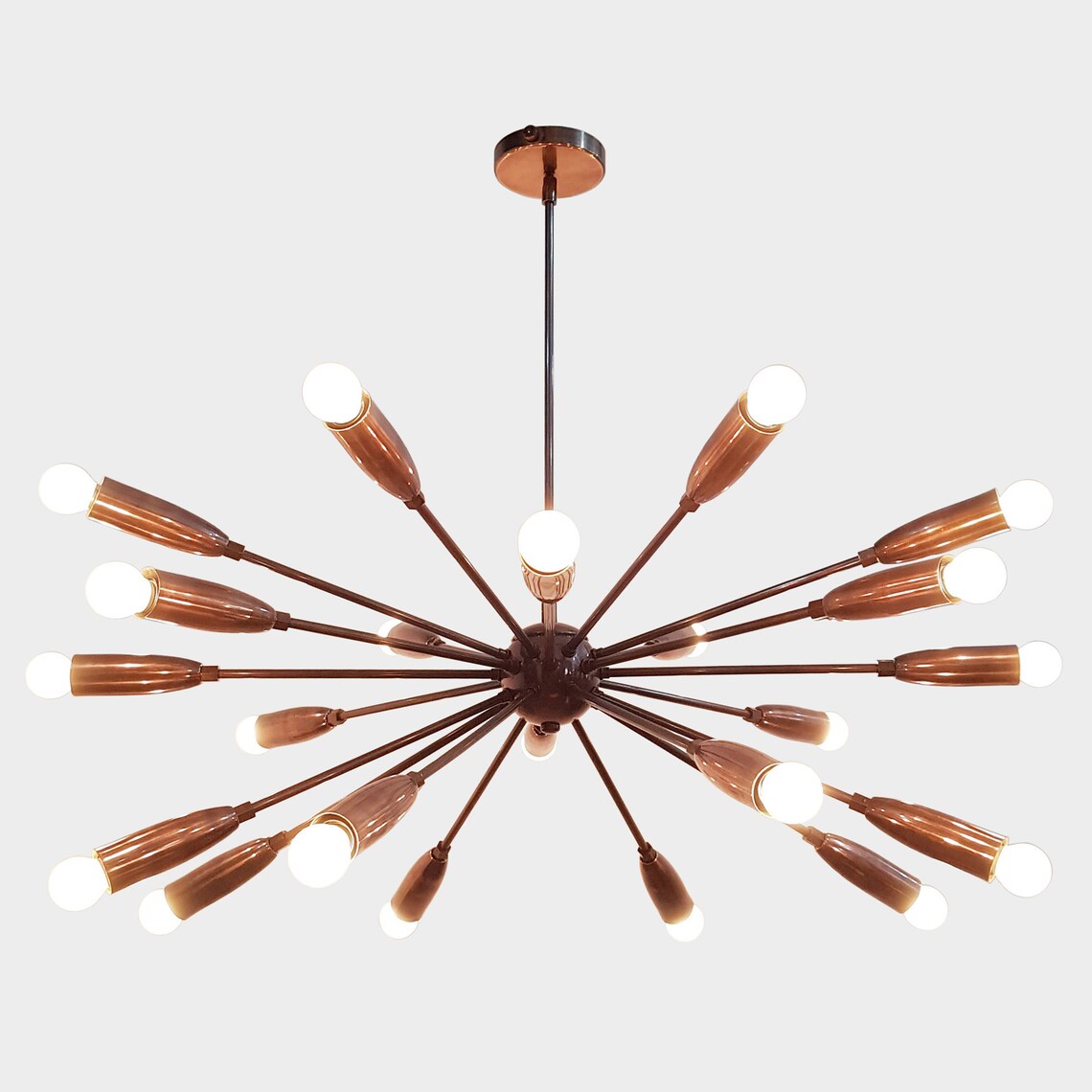 Sputnik Chandelier in Copper Patina , Ceiling Light Lamp, Sputnik ...