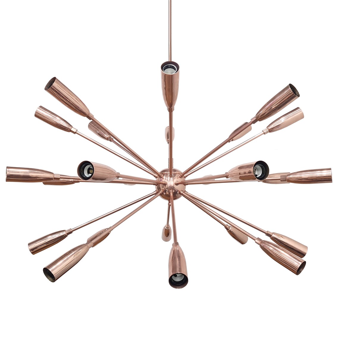 Sputnik Chandelier in Copper Patina , Ceiling Light Lamp, Sputnik ...