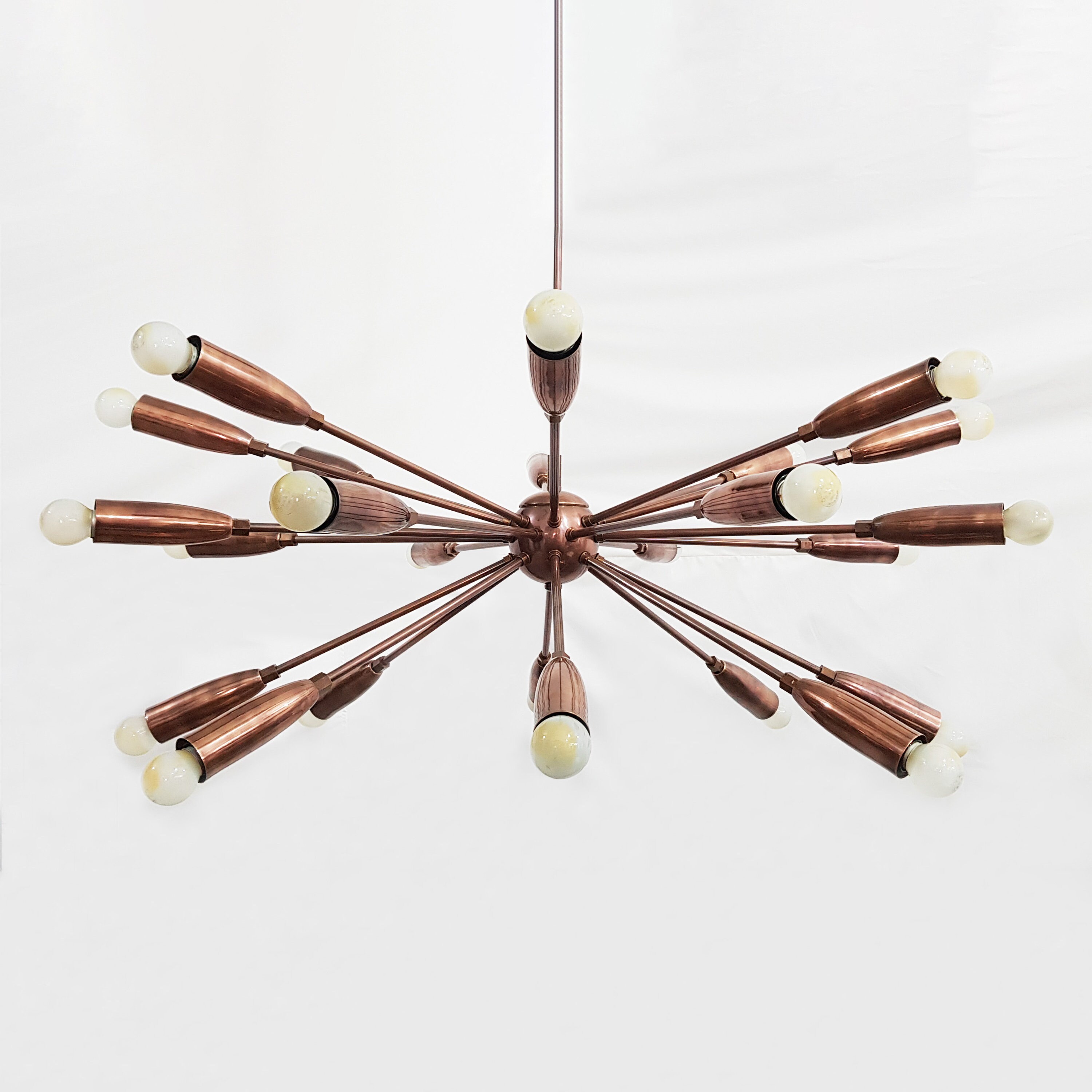 Sputnik Chandelier in Copper Patina , Ceiling Light Lamp, Sputnik ...