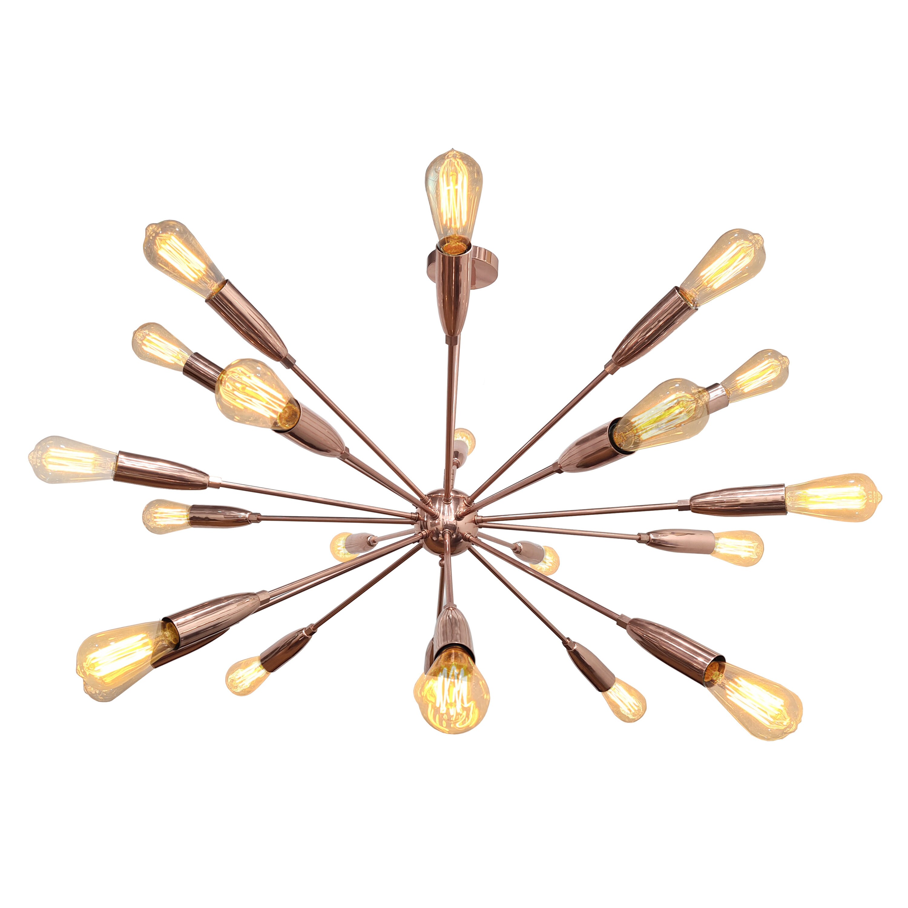 Sputnik Chandelier in Copper Patina , Ceiling Light Lamp, Sputnik ...