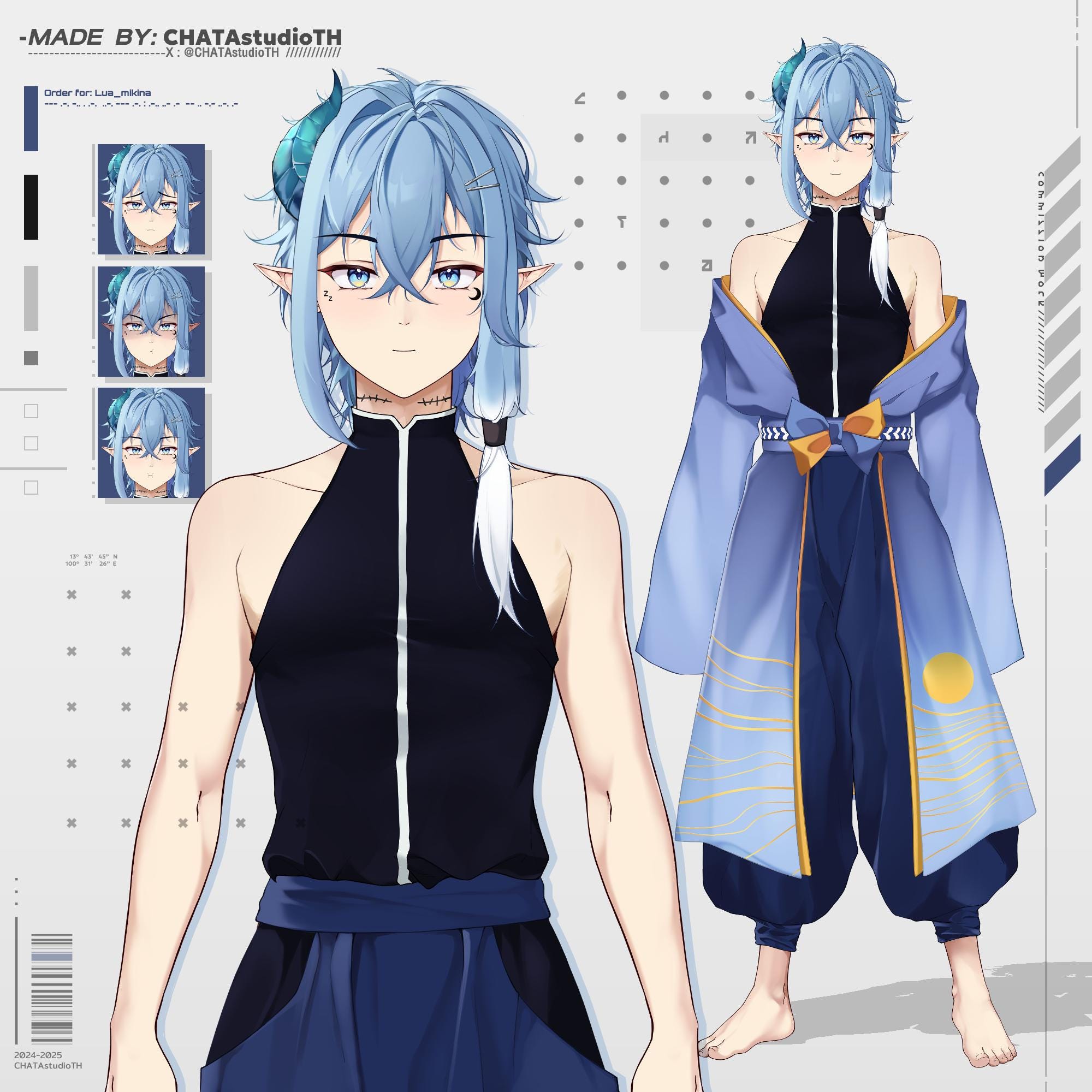 Custom Vtuber Model / Live2d Model Premade/ Vtuber Design / Vtuber Room ...