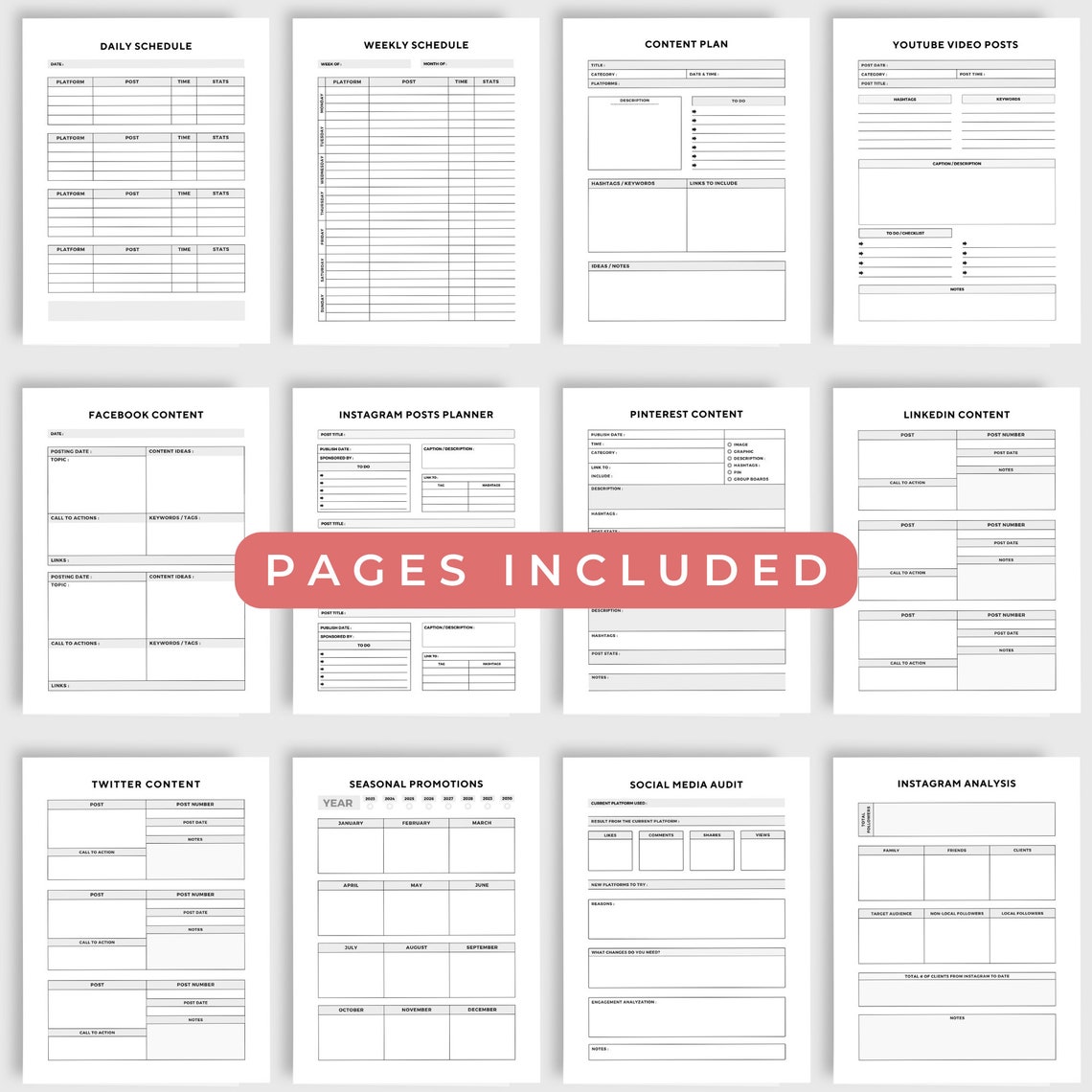 Social Media Manager Printable Digital Download - Etsy