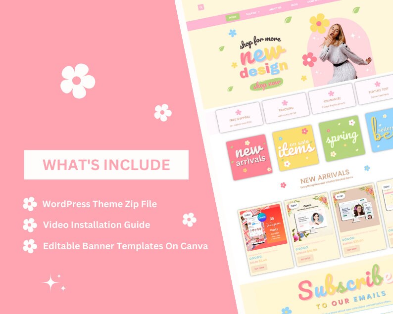 Hello Darling Wordpress Theme Elementor Pro Theme Woocommerce Theme Website Template - Etsy