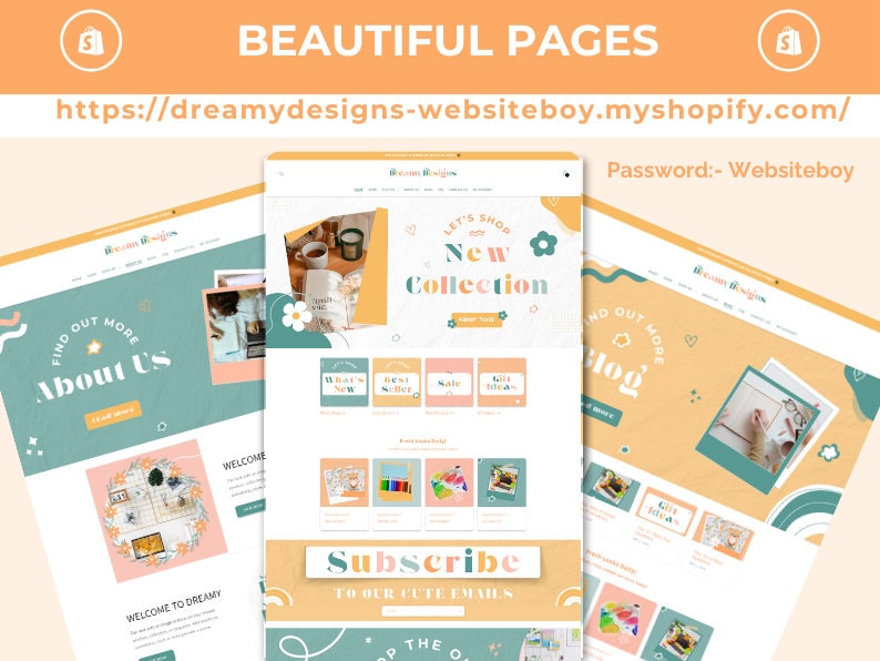Feminine Shopify Theme | Boutique Website Template (OS 2.0) - Etsy
