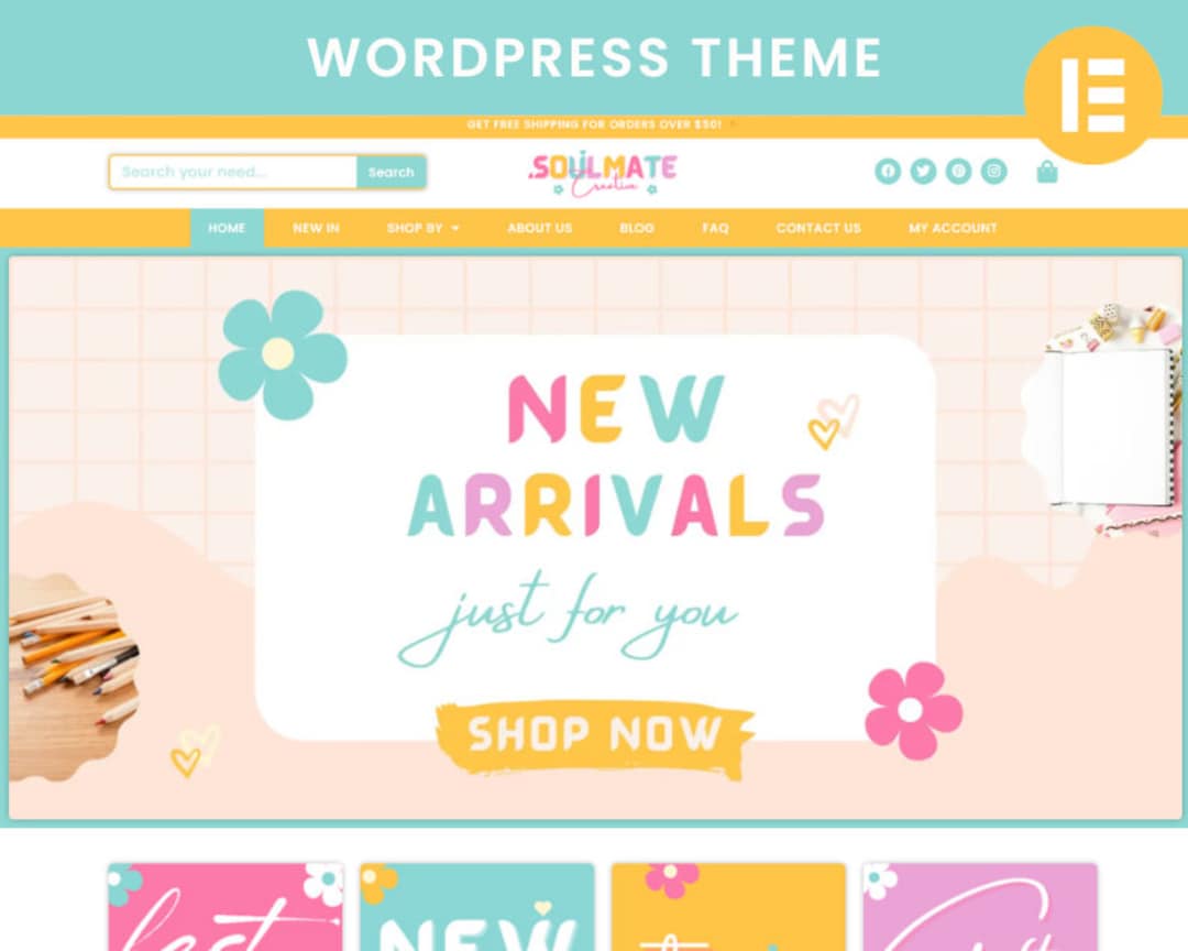 Soulmate Wordpress Theme · Elementor Pro Theme · Business Theme · Website Template - Etsy