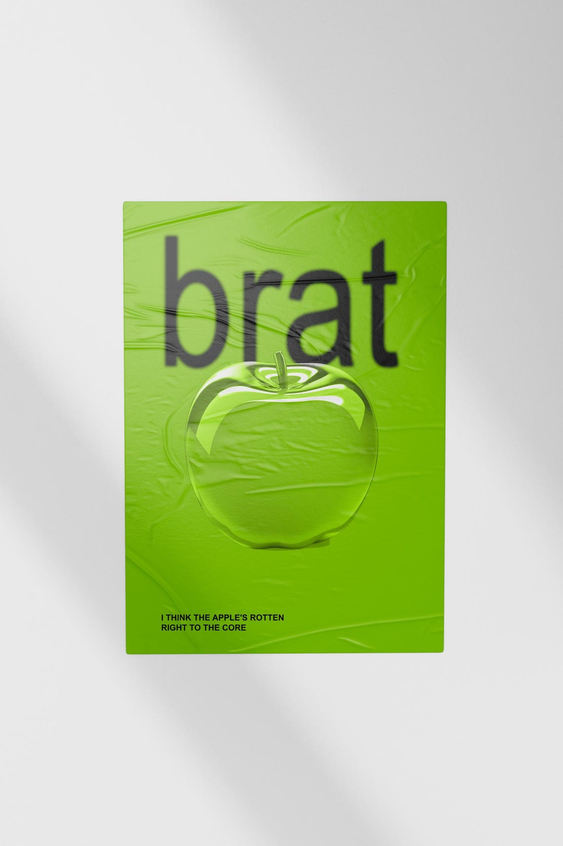 Brat Apple Charlie XCX 365 Party Girl Printable Wall Poster Dorm Room ...