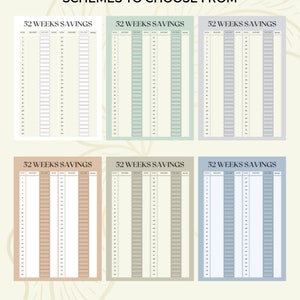 52 Week Savings Challenge printable PDF, Savings Challenge, 52 Week ...