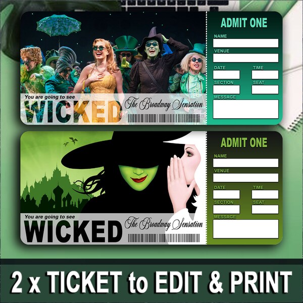 Wicked the Musical - Etsy