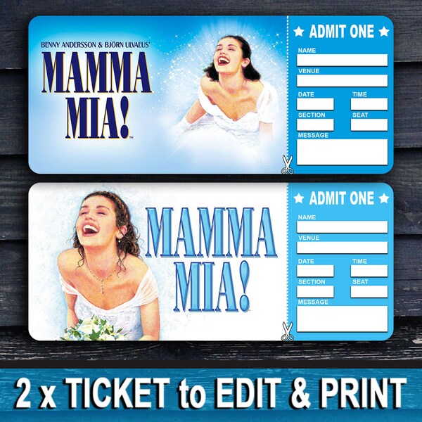 Mamma Mia Broadway Etsy