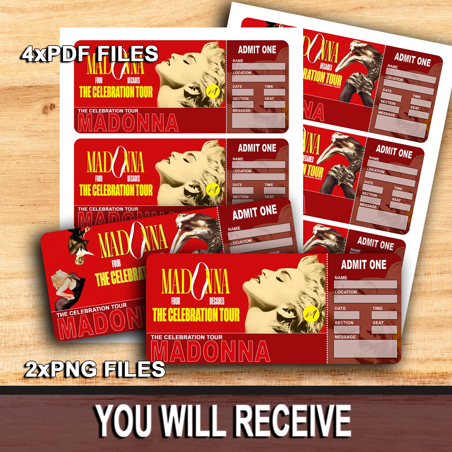 Madonna the Celebration Tour Ticket 2024, Madonna Concert Ticket 2024 ...