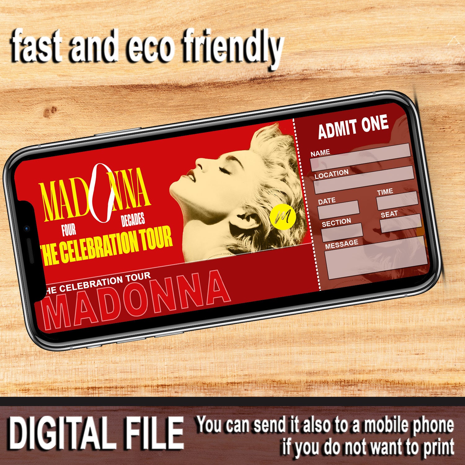 Madonna the Celebration Tour Ticket 2024, Madonna Concert Ticket 2024 ...