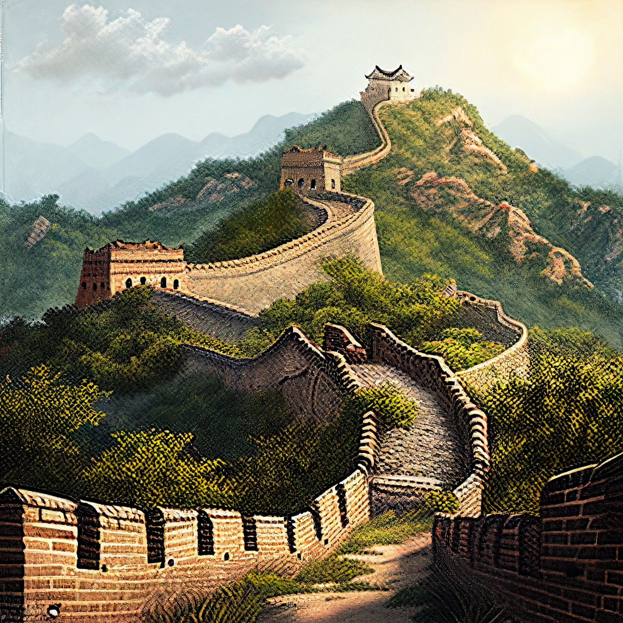 12 Natural Landscapes in Asia 2 Ai Art Prints Printable - Etsy