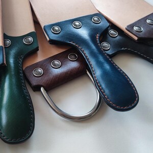 Straight Razor Blue Strop 7 Cm, Unique Custom Handmade Straight Razor ...