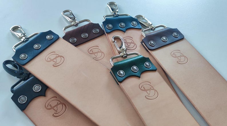 Straight Razor Blue Strop 7 Cm, Unique Custom Handmade Straight Razor ...