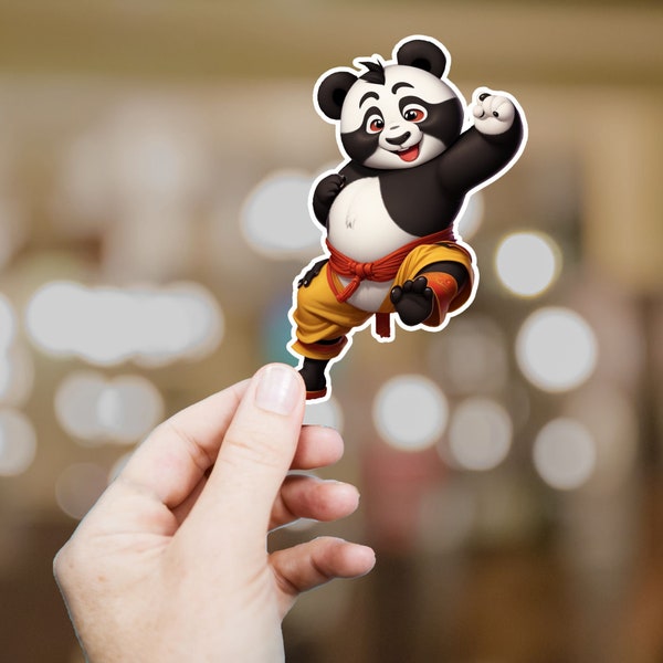 Kung Fu Panda Sticker - Etsy