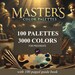 100 Master’s Color Palettes, Procreate Color Palette Bundle, Color ...