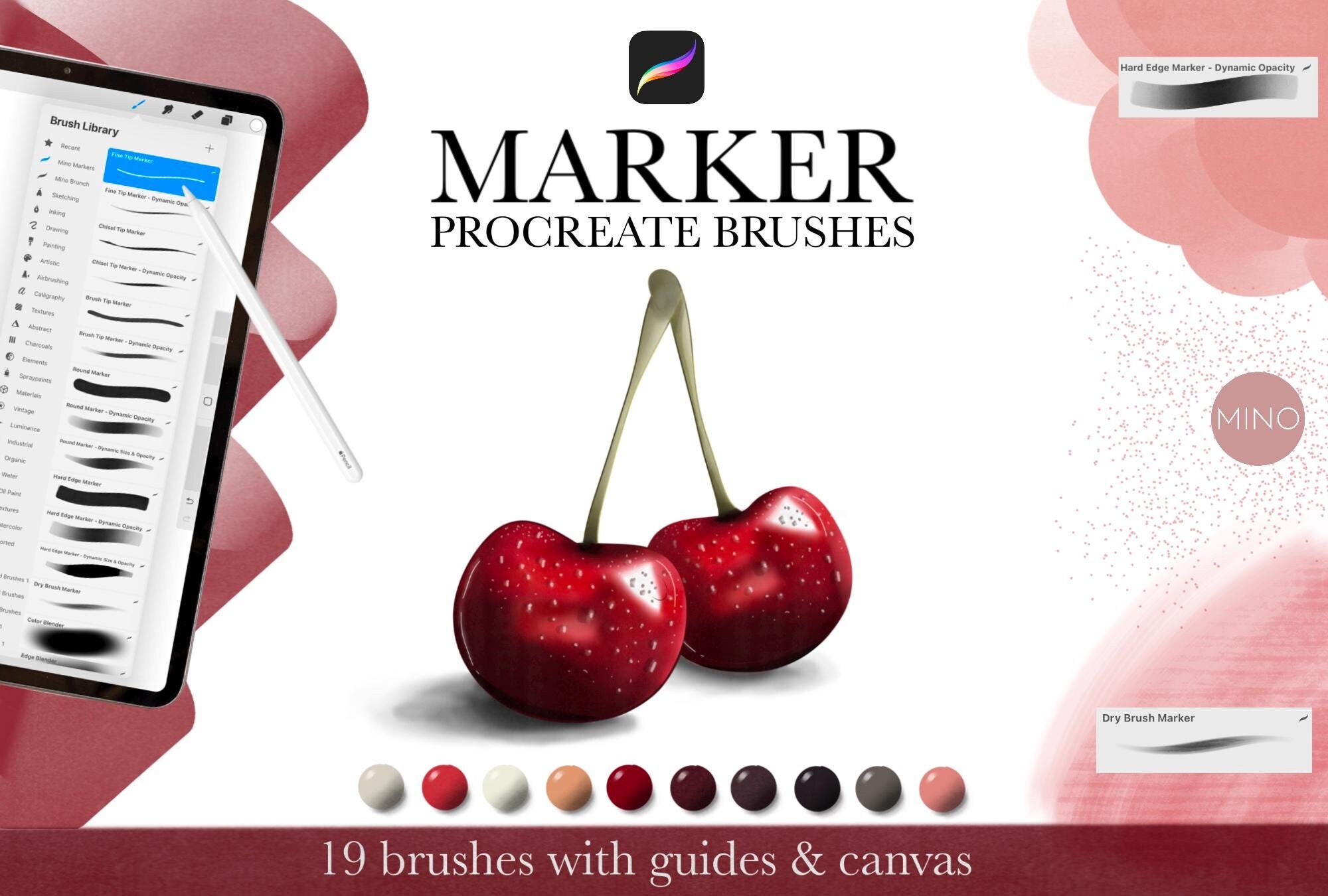 19 Realistic Marker Procreate Brushes – Ultimate Painting & Coloring ...