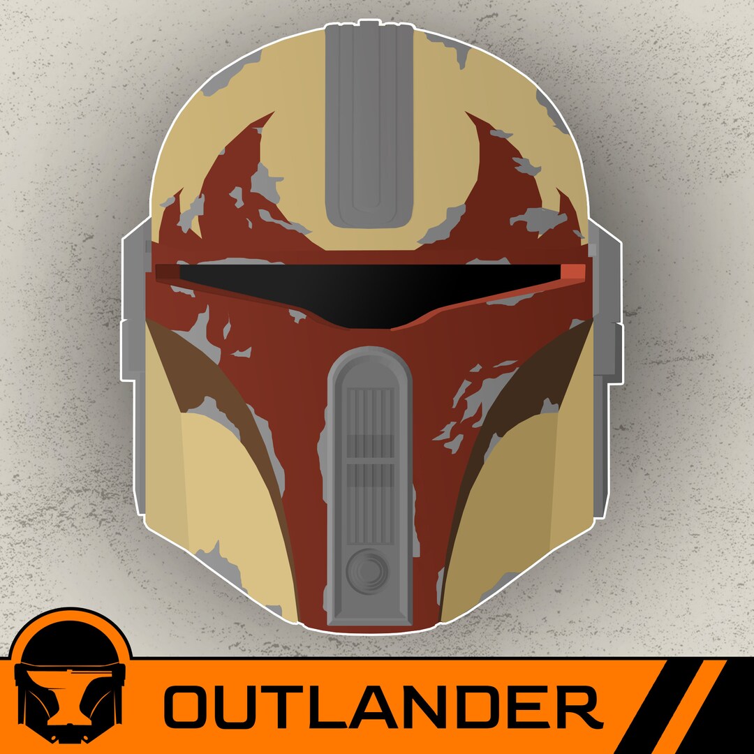 Outlander Mandalorian Style 3D Printable Helmet Starwars Inspired - Etsy