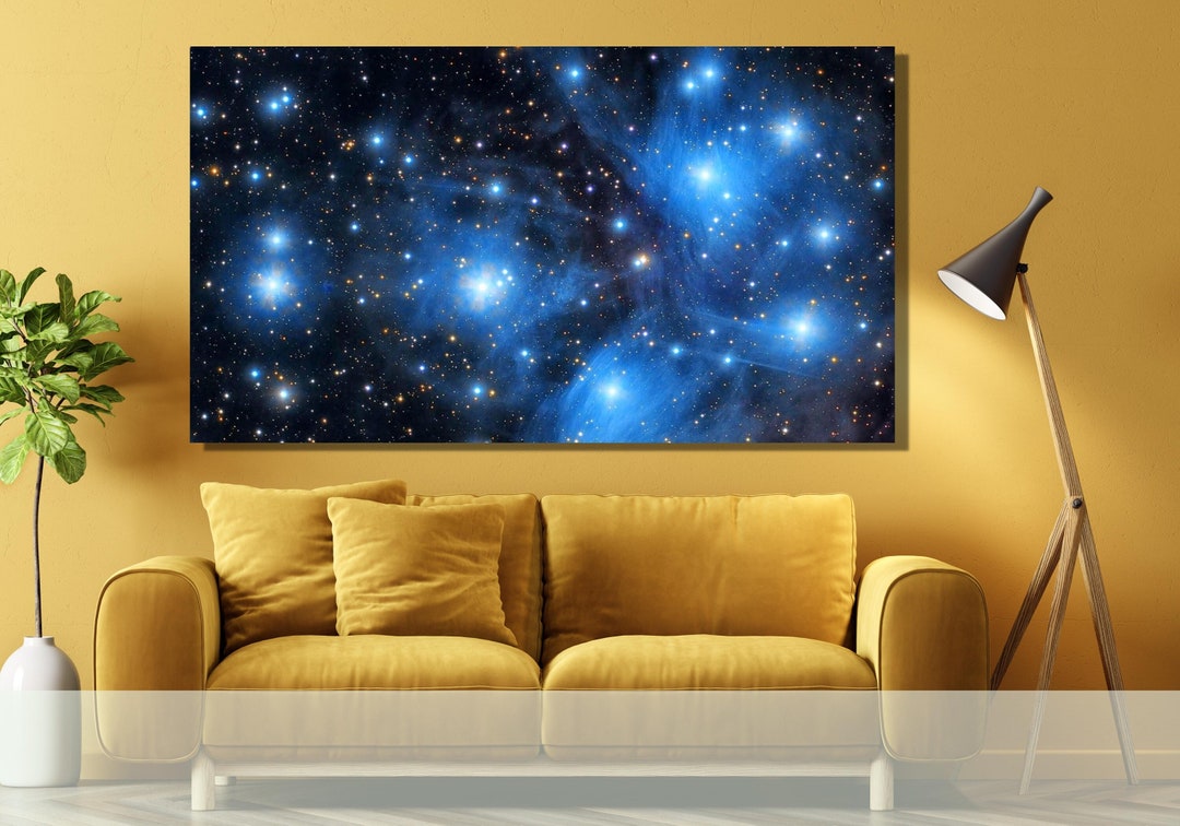 Pleiades Poster, the Seven Sisters Canvas Wall Art Design | Poster ...