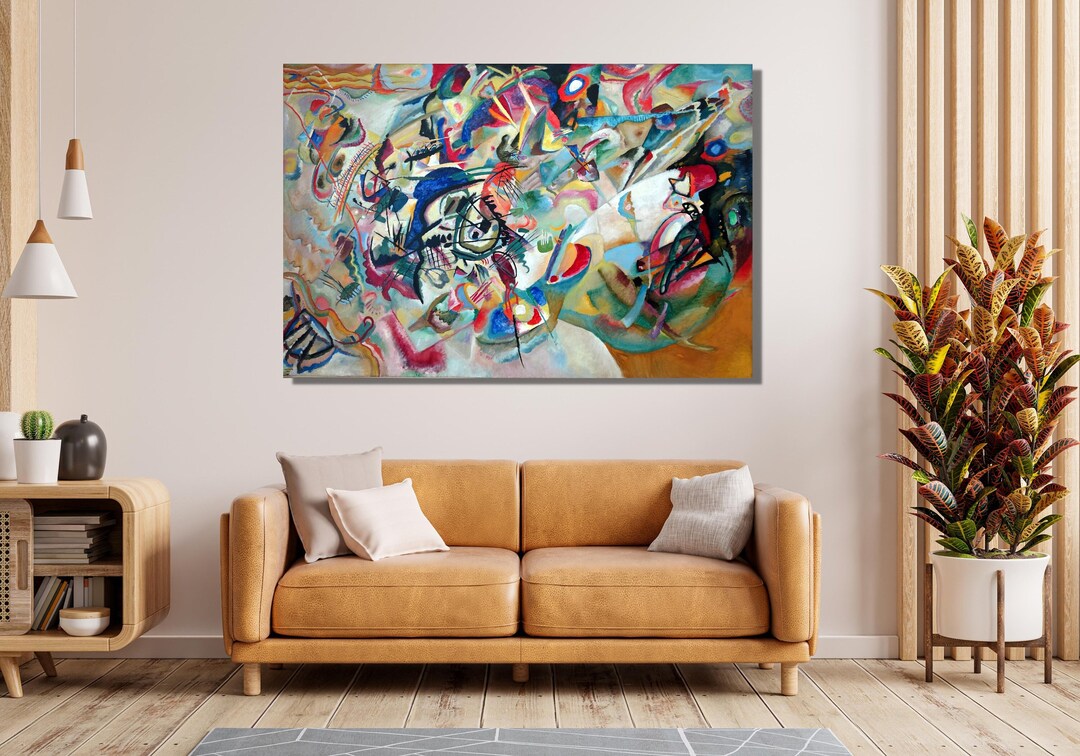 Wassily Kandinsky Canvas Poster, Composition VII Print Wall Art Design ...