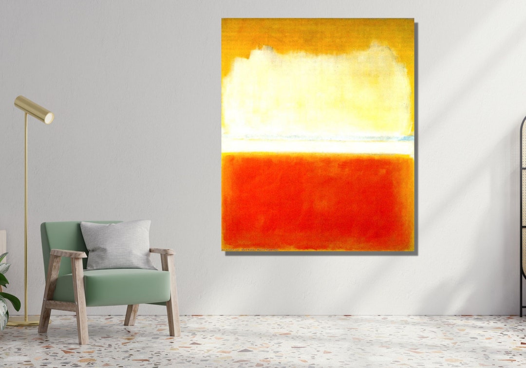 Number 8 Poster I Mark Rothko Reproduction Canvas Wall Art Design ...