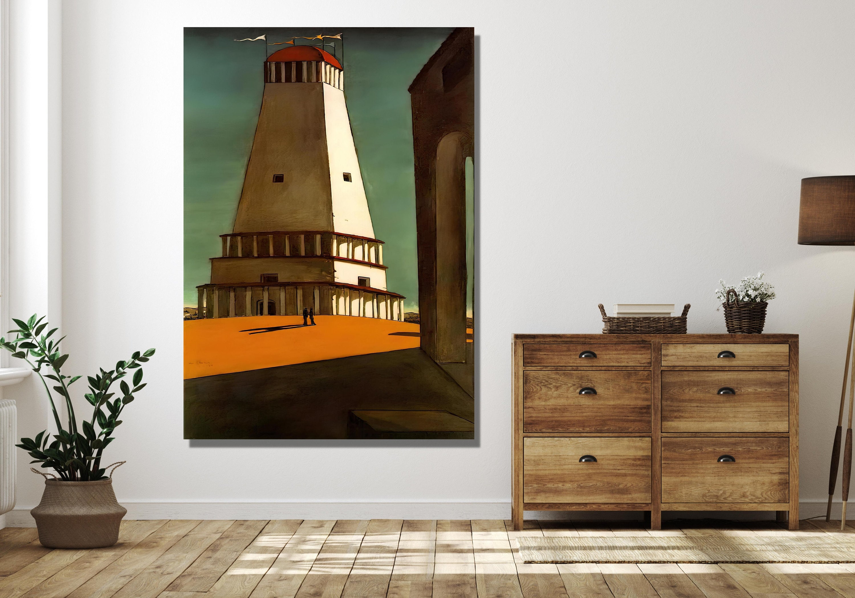 The Nostalgia of the Infinite by Giorgio De Chirico Canvas Wall Art ...