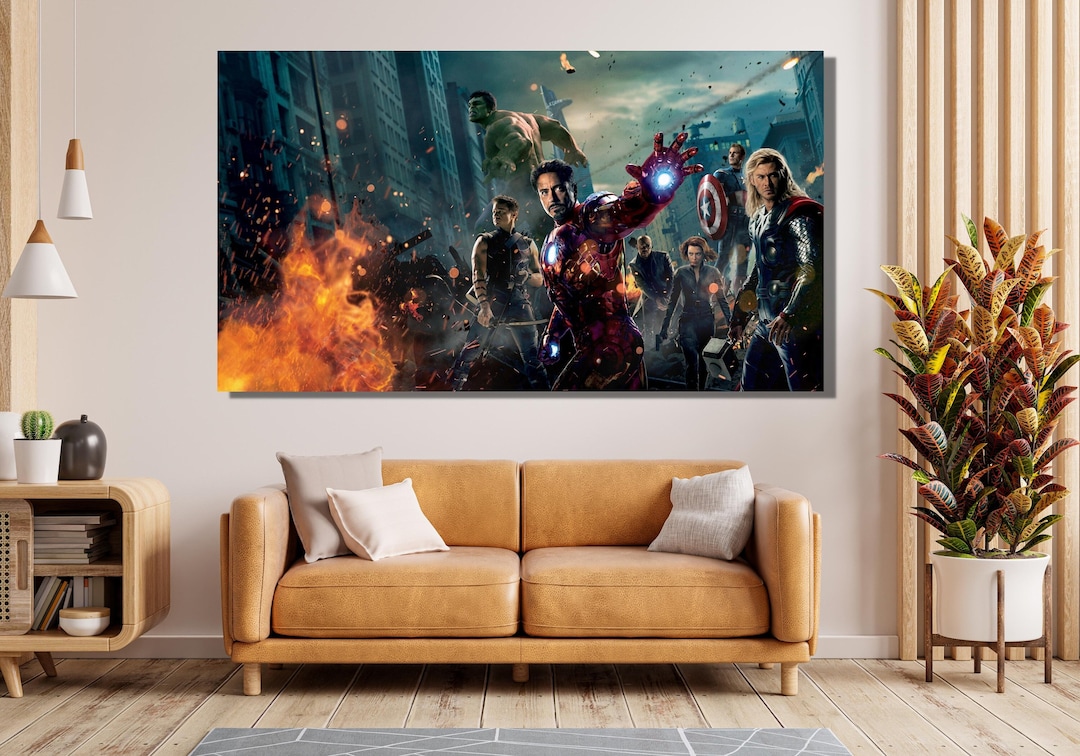 Marvel Heroes Print,avengers Poster, Canvas Wall Art Design,poster ...