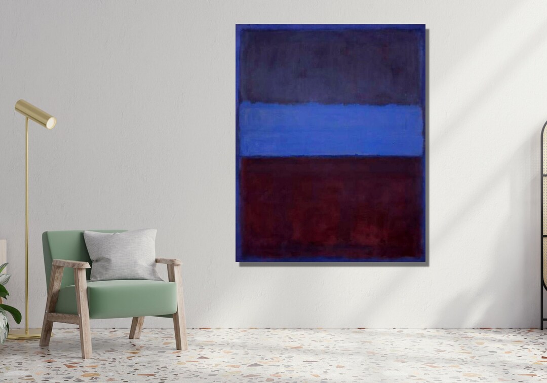 Number 61 Poster I Mark Rothko Reproduction Canvas Wall Art Design ...