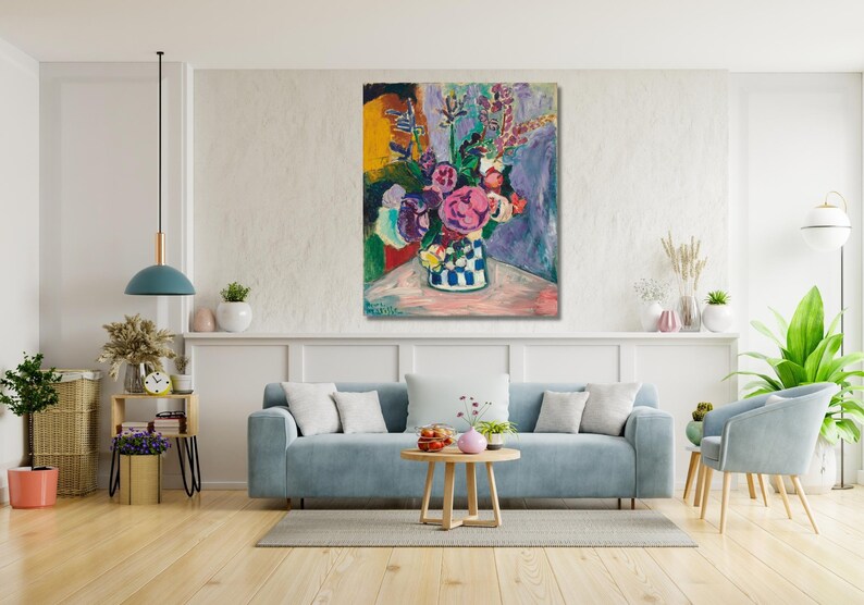 Reproducción de Bodegón de peonías en un jarrón de Henri Matisse ...