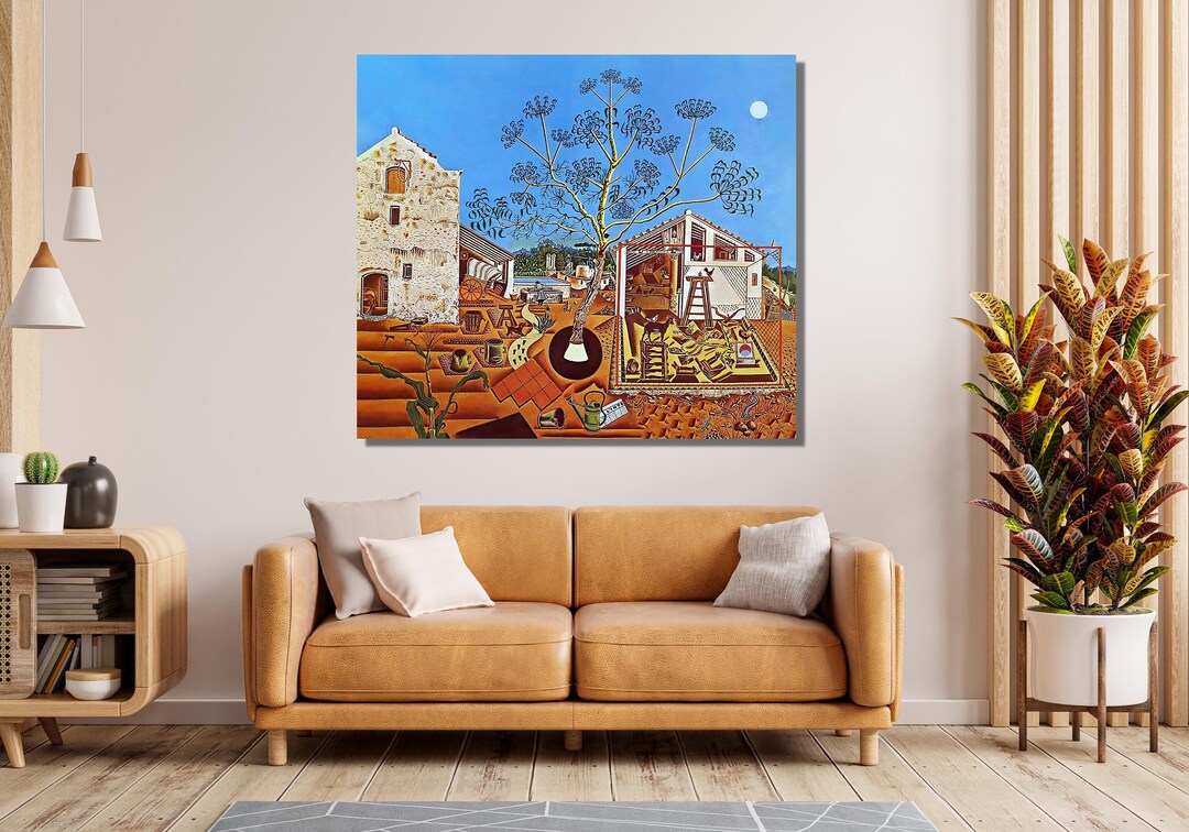 The Farm Canvas Poster, Joan Miro Canvas Print Wall Art Design | Cubism ...