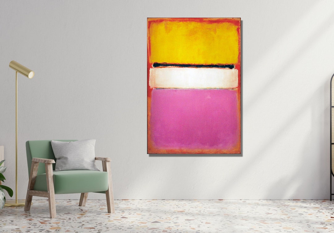 White Center Poster ,mark Rothko Reproduction Canvas Wall Art Design ...