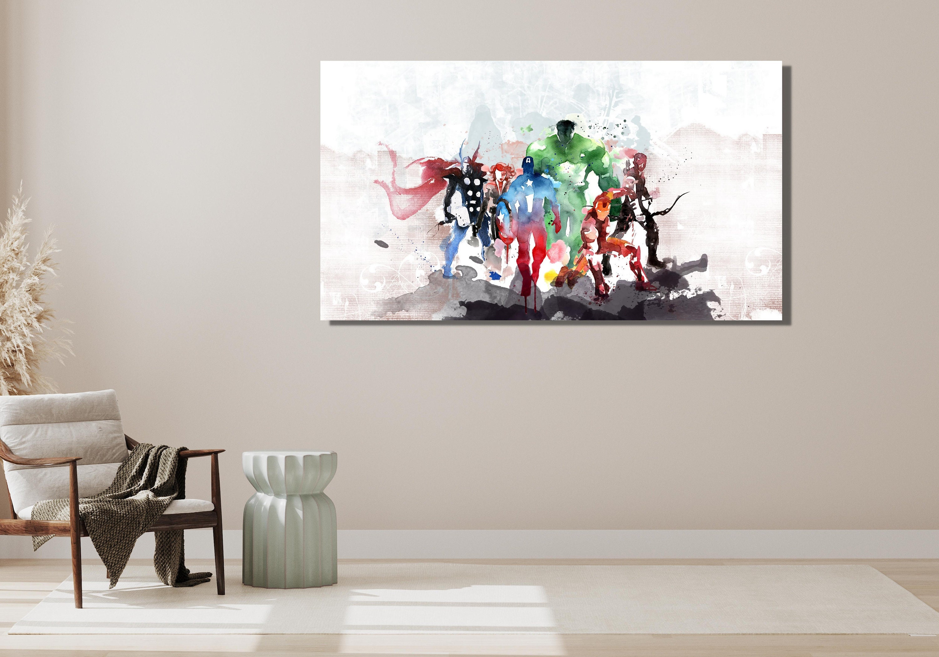 All Avengers Poster Avengers Canvas Wall Art Design Poster - Etsy