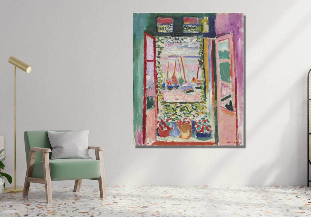 The Open Window Canvas Poster,matisse Colorful Abstract Art Design ...
