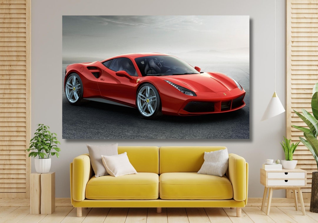 Ferrari Canvas Wall Art Design Poster Print Decor for Home Office ...