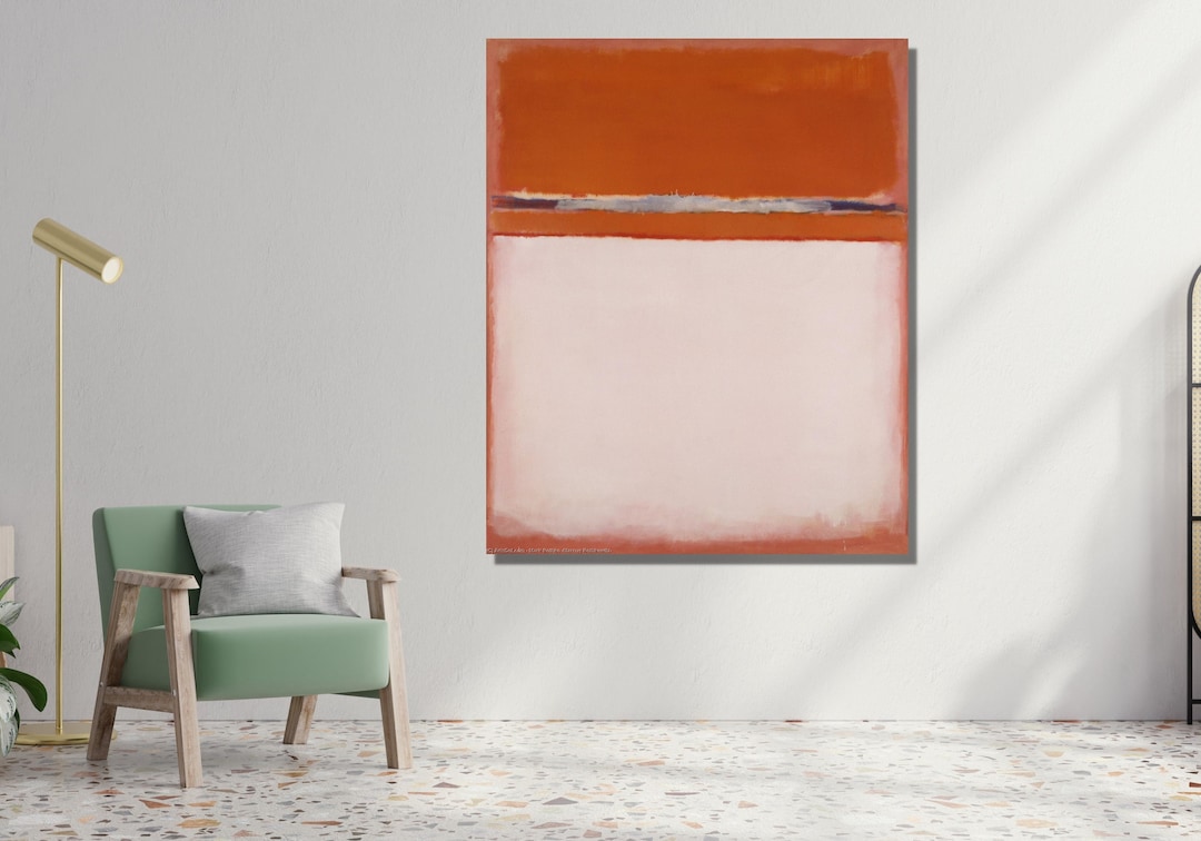 Number 18 Poster I Mark Rothko Reproduction Canvas Wall Art Design ...