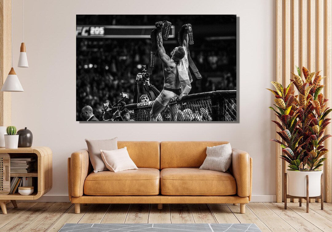 Conor Mcgregor Celebrating Poster, Canvas Wall Art Design Poster Print ...