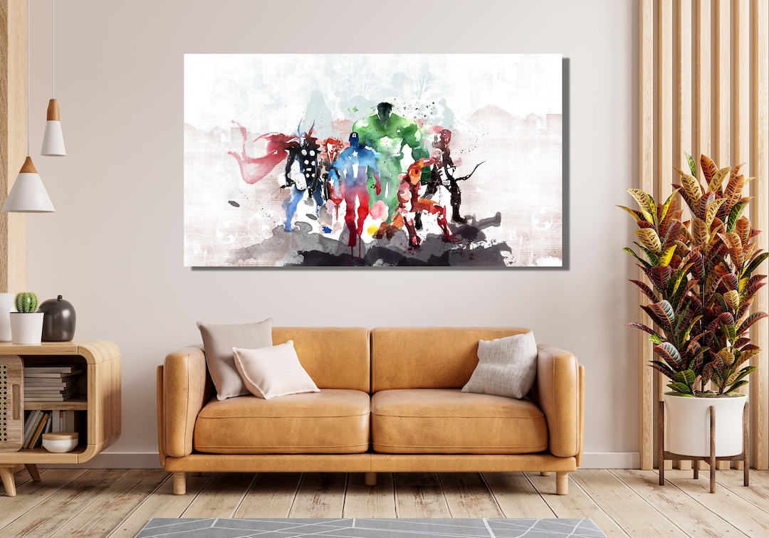 All Avengers Poster, Avengers Canvas Wall Art Design Poster Print Decor ...