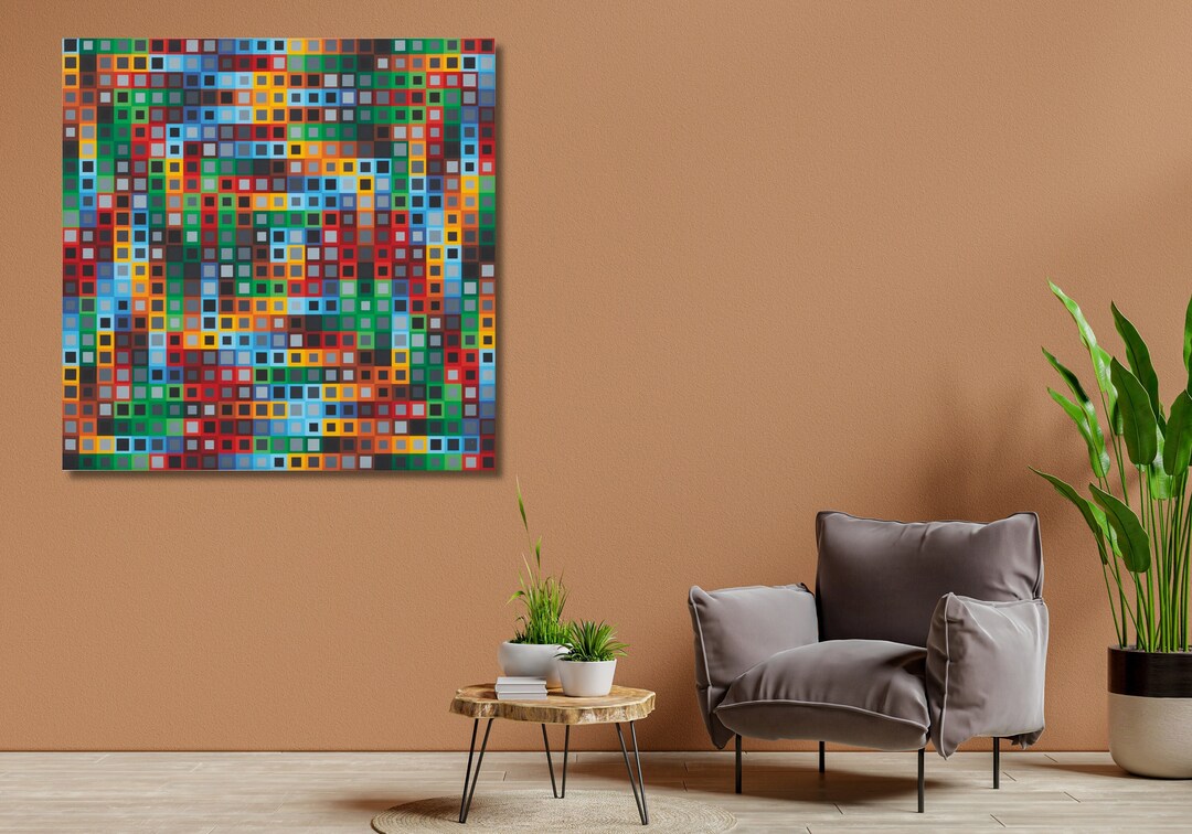 Victor Vasarely Canvas, Orion-k Poster,victor Vasarely Wall Art Design ...