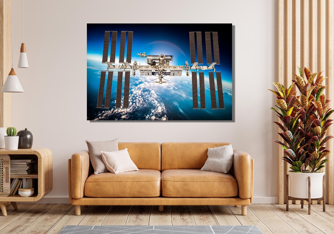 International Space Station Canvas Wall Art Desing, Nasa Poster,nasa ...