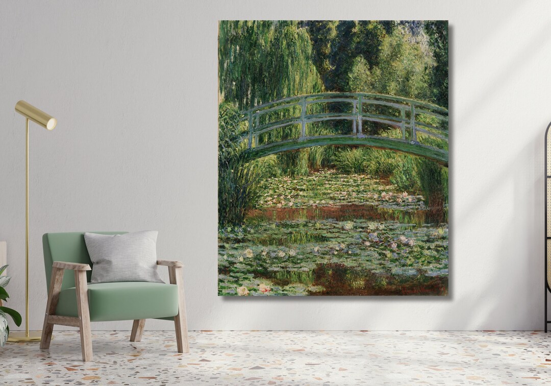 The Japanese Footbridge by Claude Monet Canvas Wall Art,poster,design ...