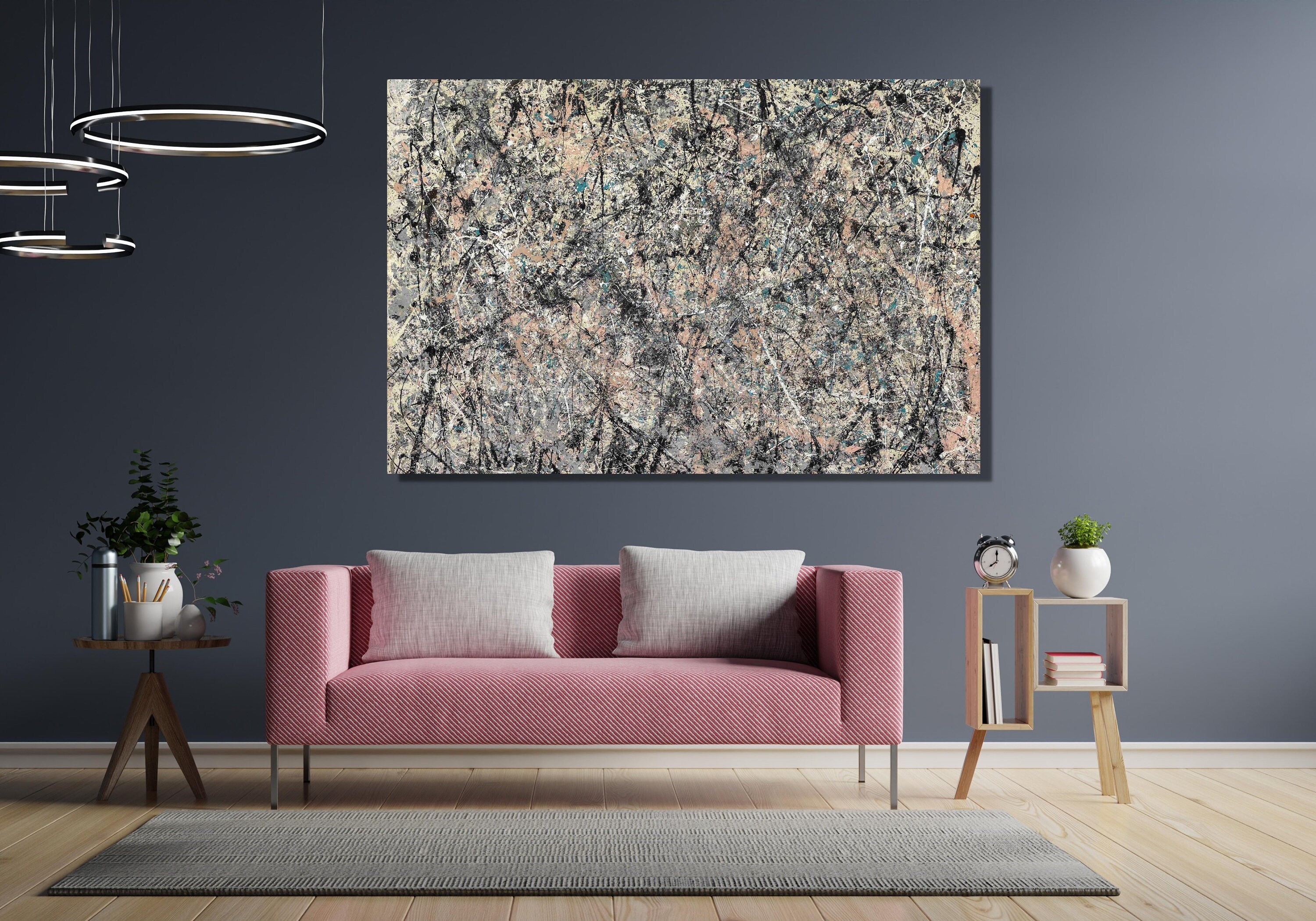 Number 1 Lavender Mist Print Jackson Pollock Canvas Wall Art - Etsy
