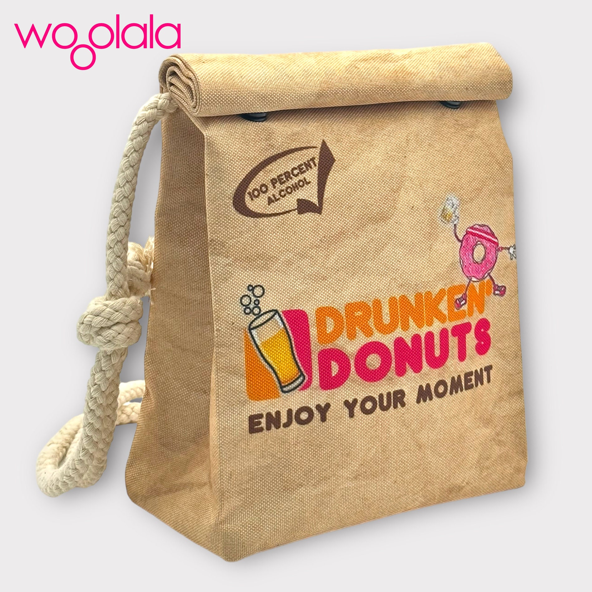 Quirky Dunkin Donuts Druken Doughnuts Backpack and Sling Crossbody Bag ...